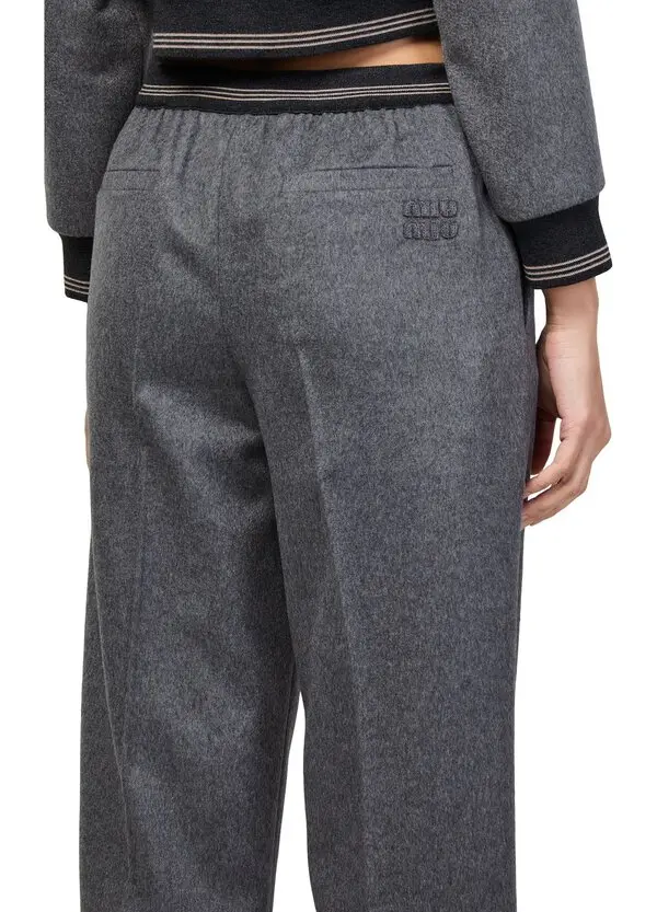 Miu Miu Wool Pants With Drawstring