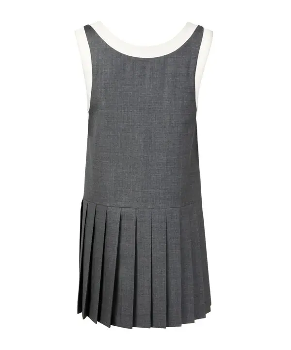 Miu Miu Sleeveless Pleated Dress