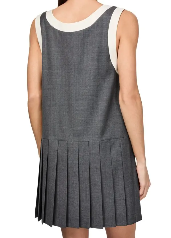 Miu Miu Sleeveless Pleated Dress