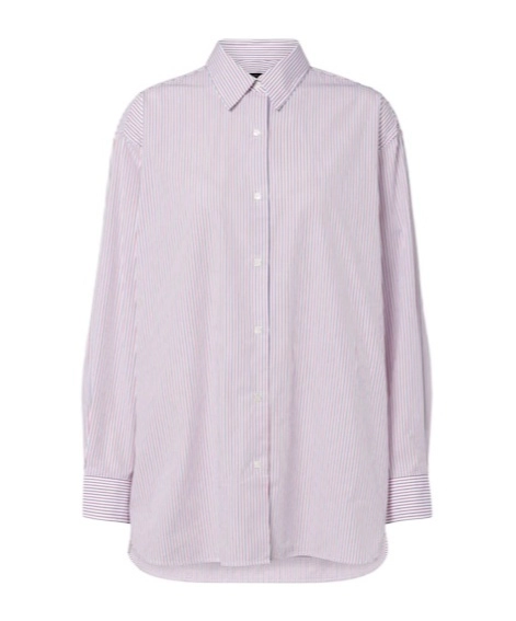 NILI LOTAN Yorke Striped Cotton Shirt