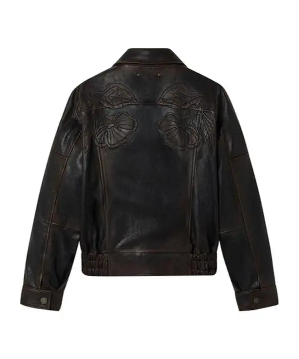 GOLDEN GOOSE Journey Nappa Leather Bomber Jacket