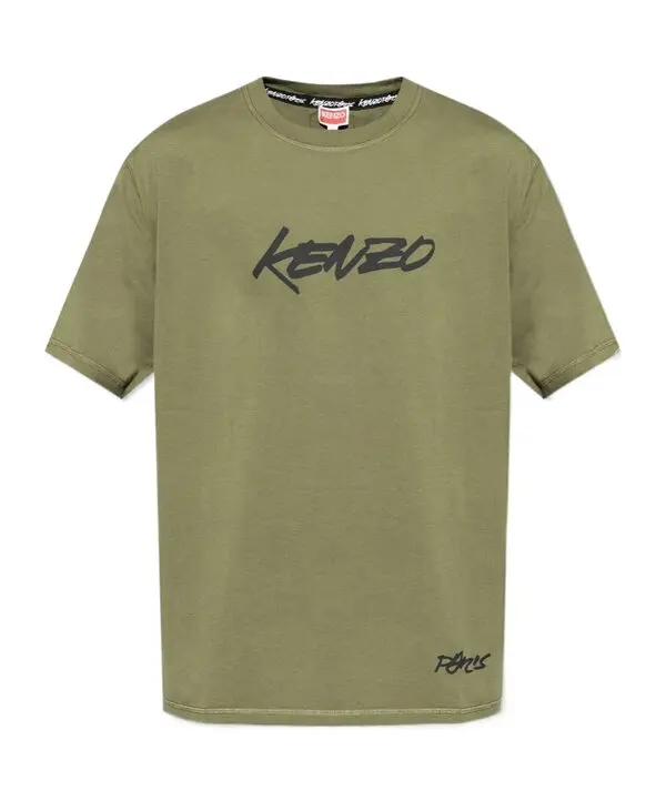 Kenzo Logo Printed Crewneck T-shirt