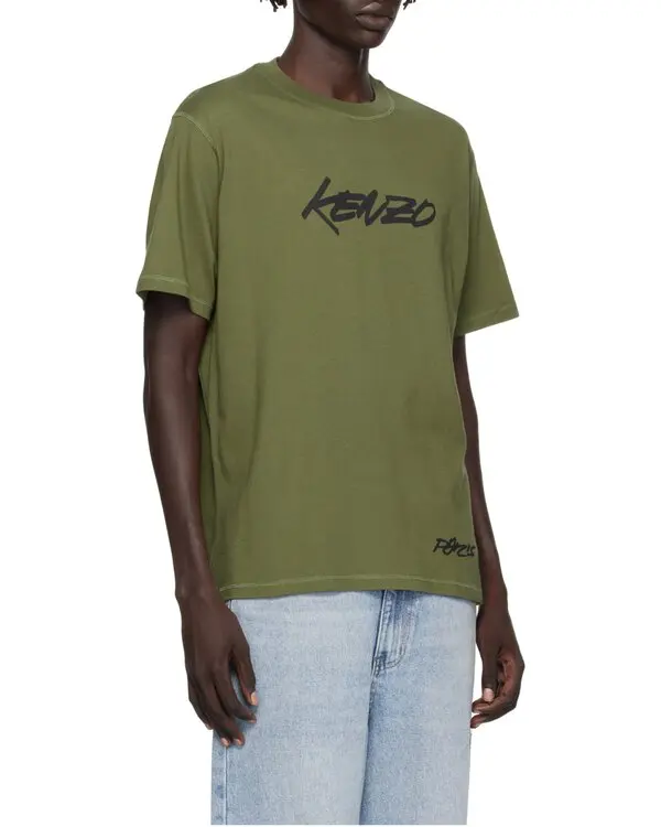 Kenzo Logo Printed Crewneck T-shirt