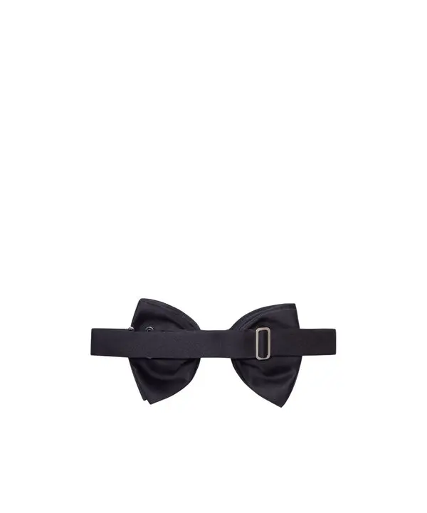 Tagliatore Solid Color Bow Tie - Black