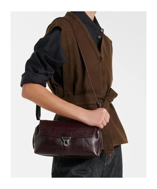 LEMAIRE Gear Small Leather Shoulder Bag