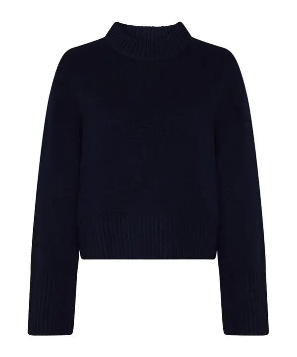 LISA YANG Sony Round-neck Sweater - Navy