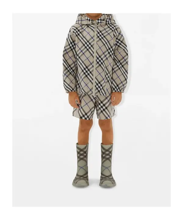 Burberry Check Hooded Jacket
