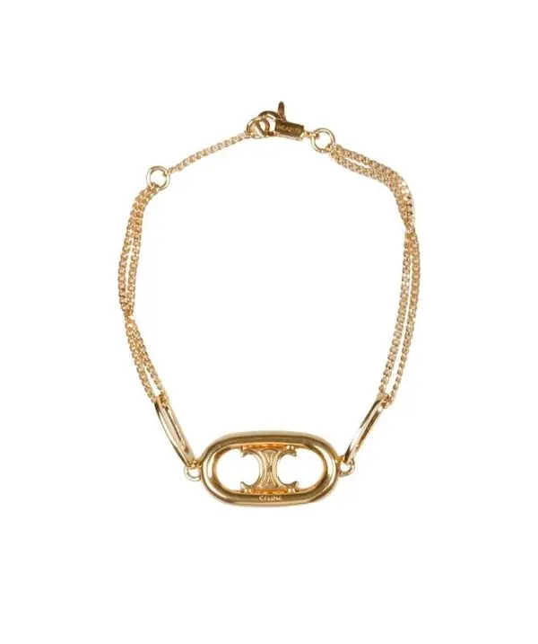 Celine Maillon Triomphe Bracelet In Brass With Gold Finish - Yellow