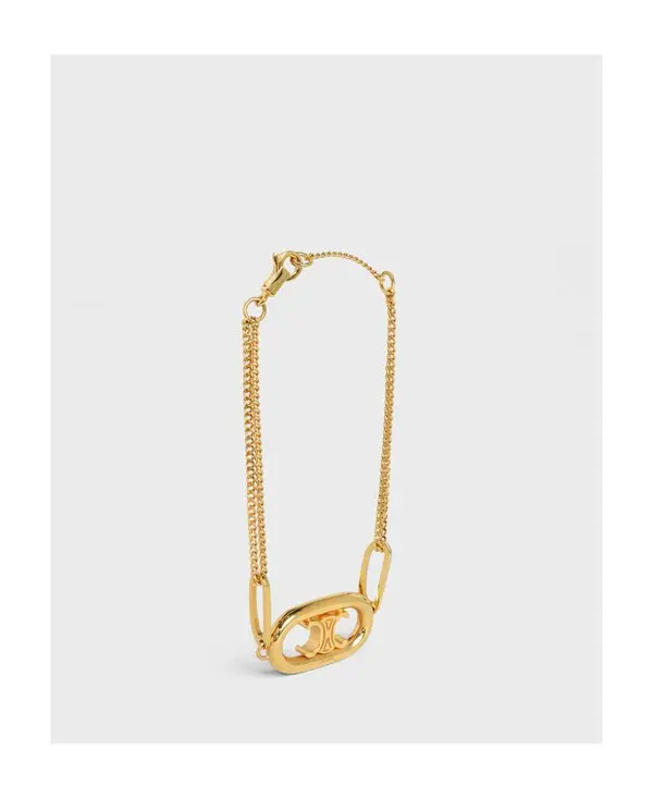 Celine Maillon Triomphe Bracelet In Brass With Gold Finish