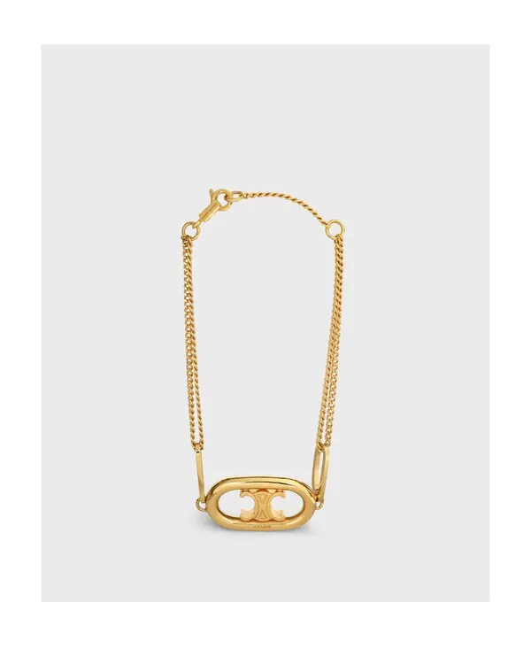 Celine Maillon Triomphe Bracelet In Brass With Gold Finish