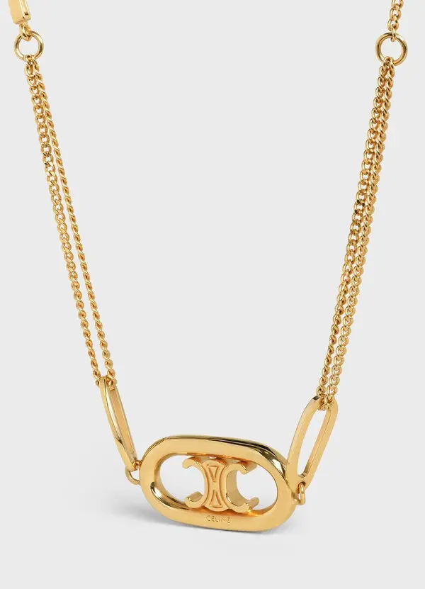 Celine Maillon Triomphe Bracelet In Brass With Gold Finish