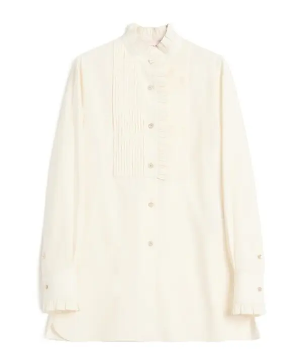 Valentino Garavani Silk Shirt With Pintuck Detailing