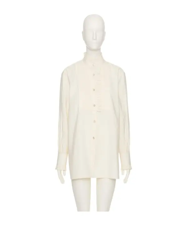Valentino Garavani Silk Shirt With Pintuck Detailing