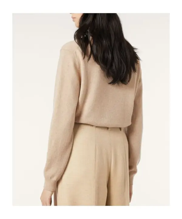 Loro Piana Long-sleeved Polo Neck Sweater - Nude