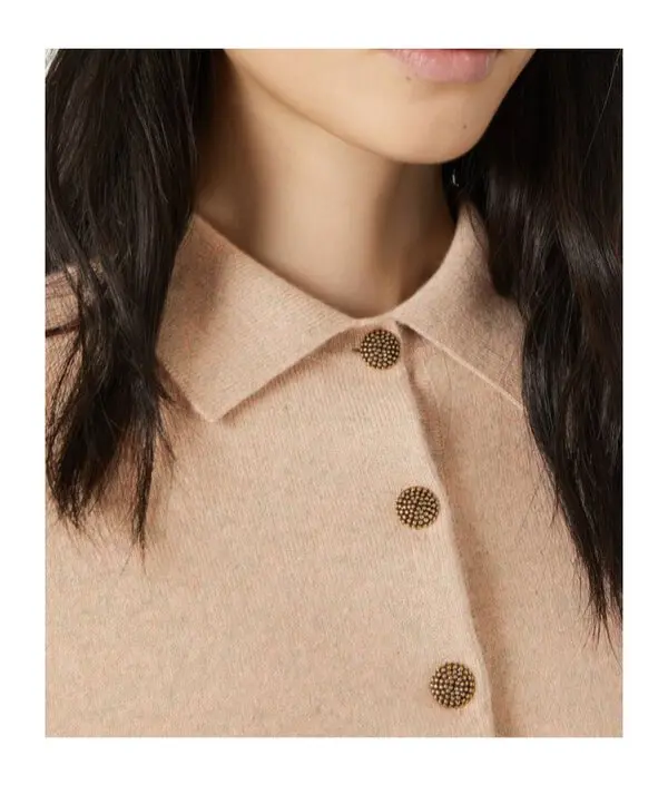 Loro Piana Long-sleeved Polo Neck Sweater - Nude