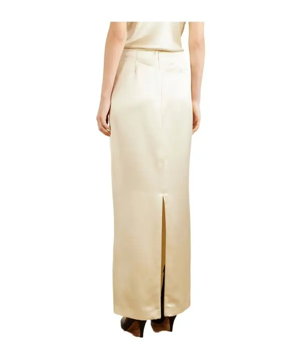 THE ROW Bartelle Silk-satin Maxi Skirt