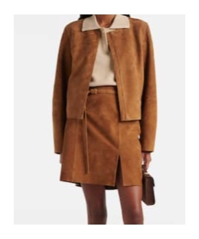 Vince Cropped Leather Jacket