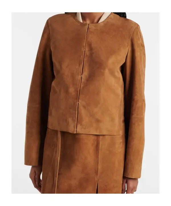 Vince Cropped Leather Jacket