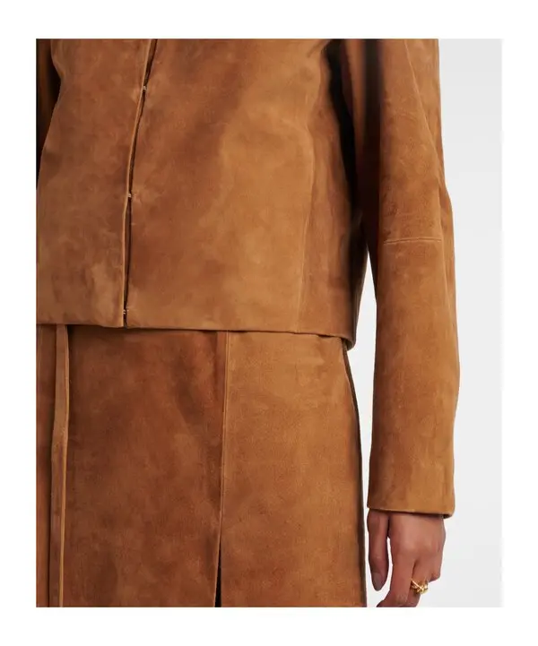 Vince Cropped Leather Jacket