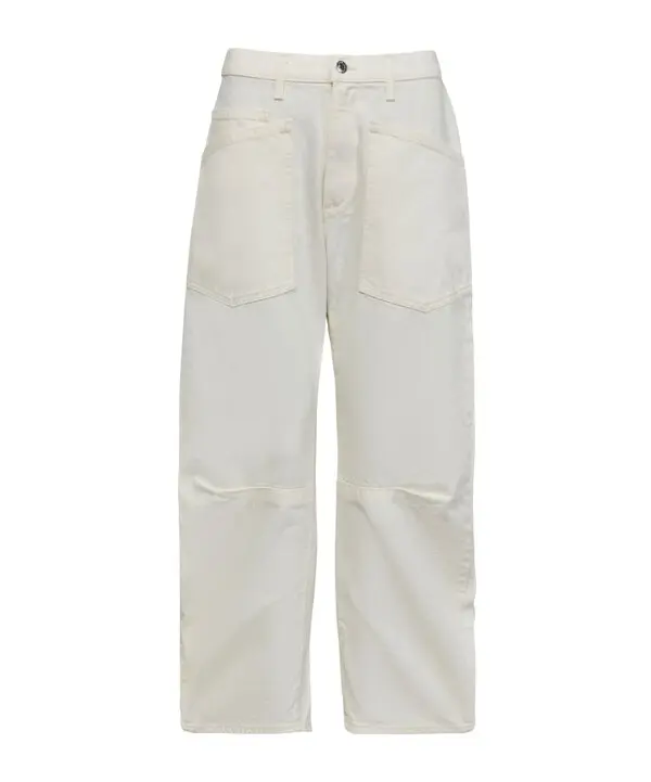 NILI LOTAN Shon Denim Trousers With Belt Loops
