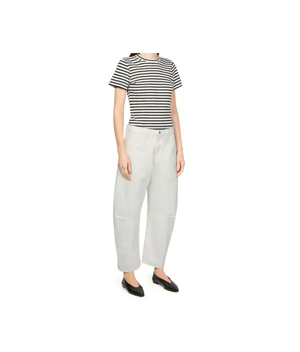 NILI LOTAN Shon Denim Trousers With Belt Loops