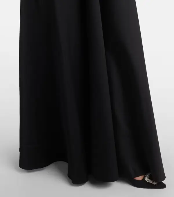 Roland Mouret Pleated Taffeta Corset Gown
