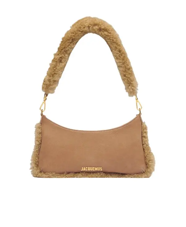 Jacquemus Shearling Shoulder Bag