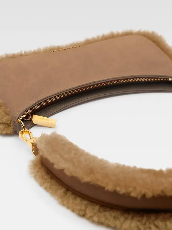 Jacquemus Shearling Shoulder Bag