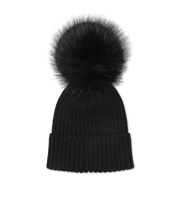 Moncler Beanie With Pompom Detail