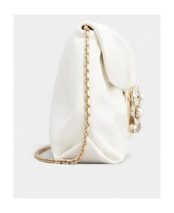ROGER VIVIER Embellished Satin Mini Clutch