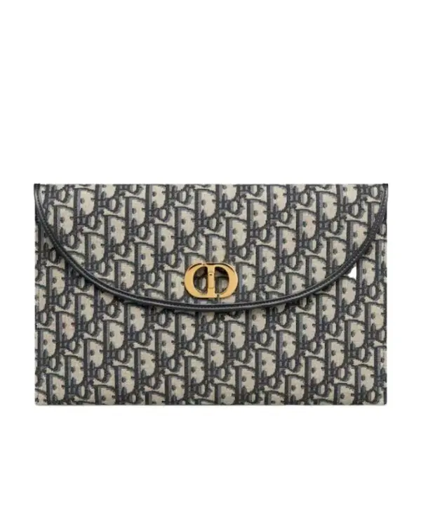 Dior 30montaigne Avenue Pouch With Flap - Gray
