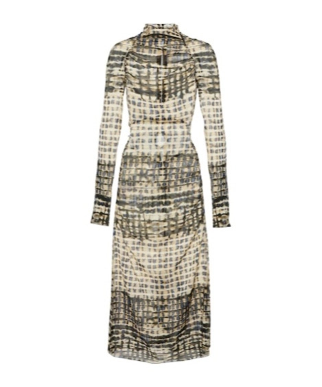 KNWLS Snake-print Silk-blend Midi Dress