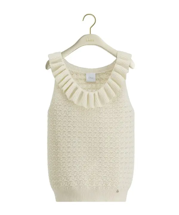 Dior Dioriviera Fitted Sweater Vest - Nude