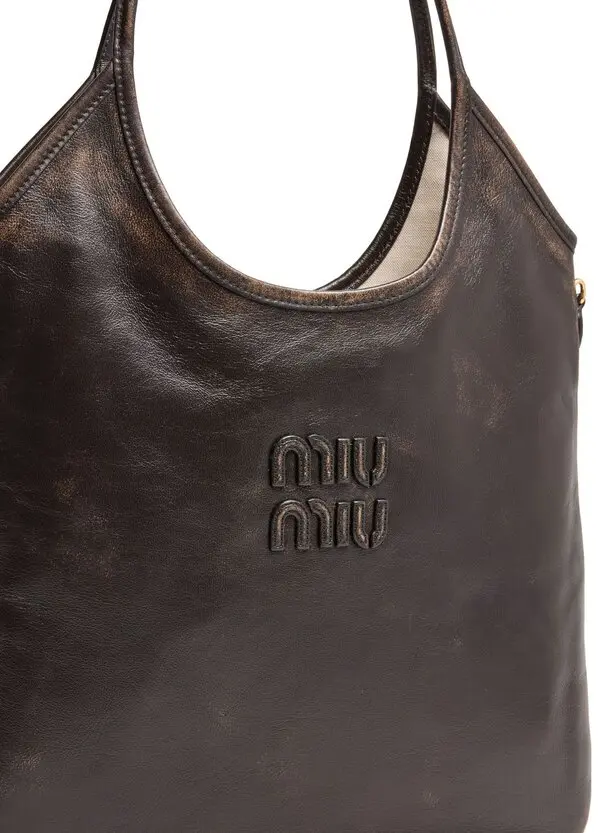 Miu Miu Aged Nappa Leather Ivy Bag