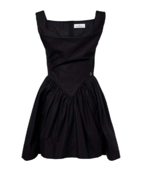 VIVIENNE WESTWOOD Sunday Cotton Mini Dress - Black