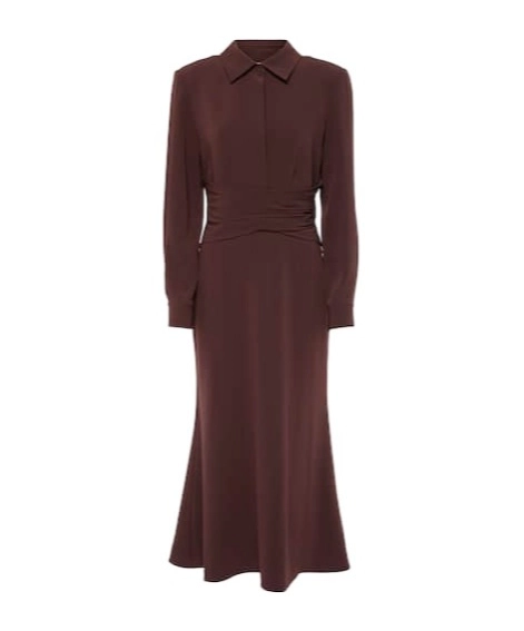 Roland Mouret Pleated Midi Dress - Red