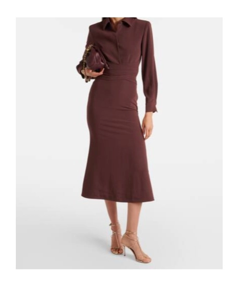 Roland Mouret Pleated Midi Dress