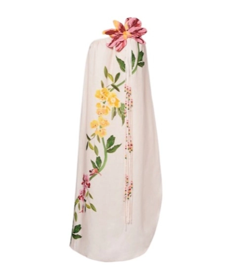 Farm Rio One-shoulder Midi Dress - Pink