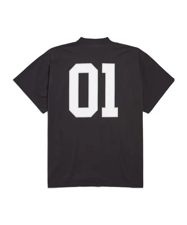 Balenciaga Basketball Series Oversized T-shirt In Black