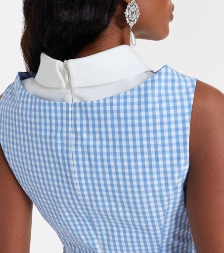 SHUSHU/TONG Gingham Cotton Minidress