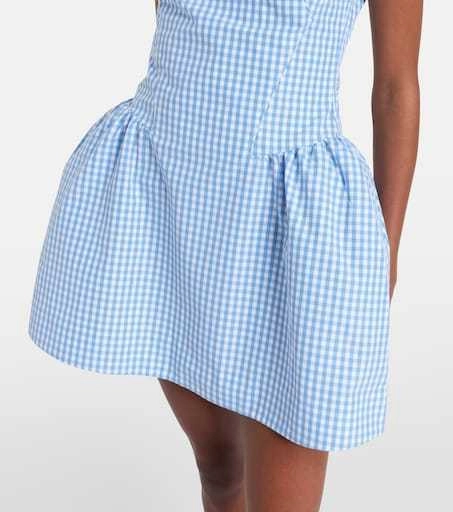 SHUSHU/TONG Gingham Cotton Minidress