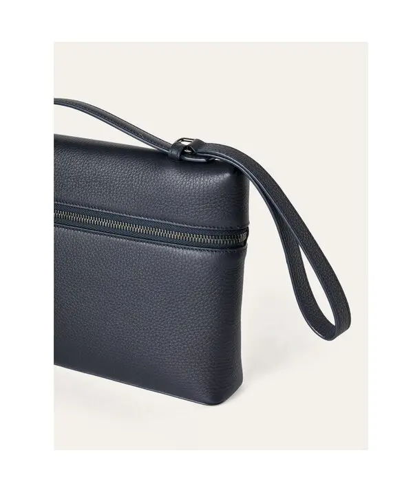 Loro Piana Zippered Clutch With Removable Wristband