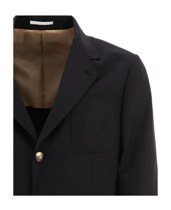 Brunello Cucinelli Single-breasted Wool Blazer