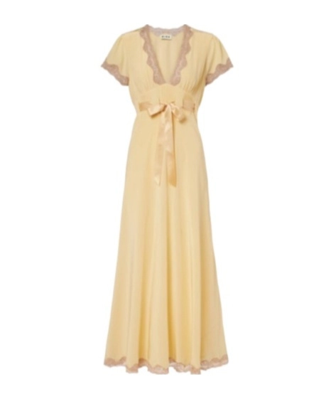 Rixo Marlice Lace-trimmed Silk Maxi Dress - No