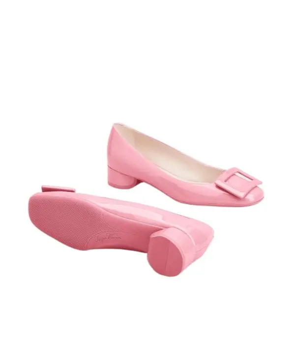 ROGER VIVIER Patent Leather Ballerinas With Painted Buckle