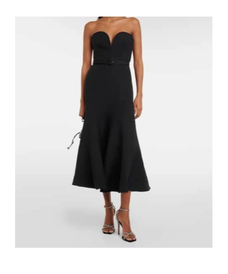 Roland Mouret Off-the-shoulder Midi Dress
