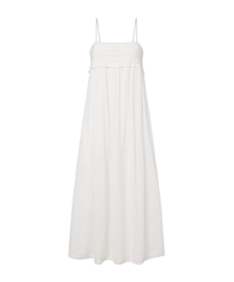 Posse Danielle Lace-trimmed Cotton Midi Dress