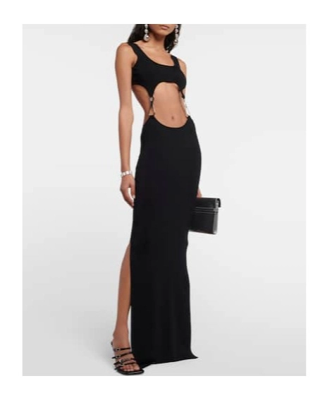 AYA MUSE Heri Cutout Knit Maxi Dress