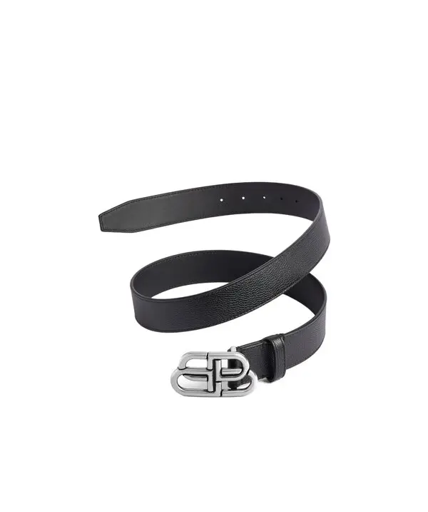 Balenciaga Bb Large Belt - Black