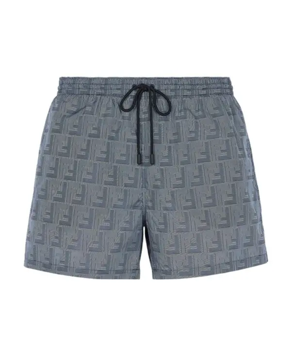 Fendi Blue Nylon Shorts